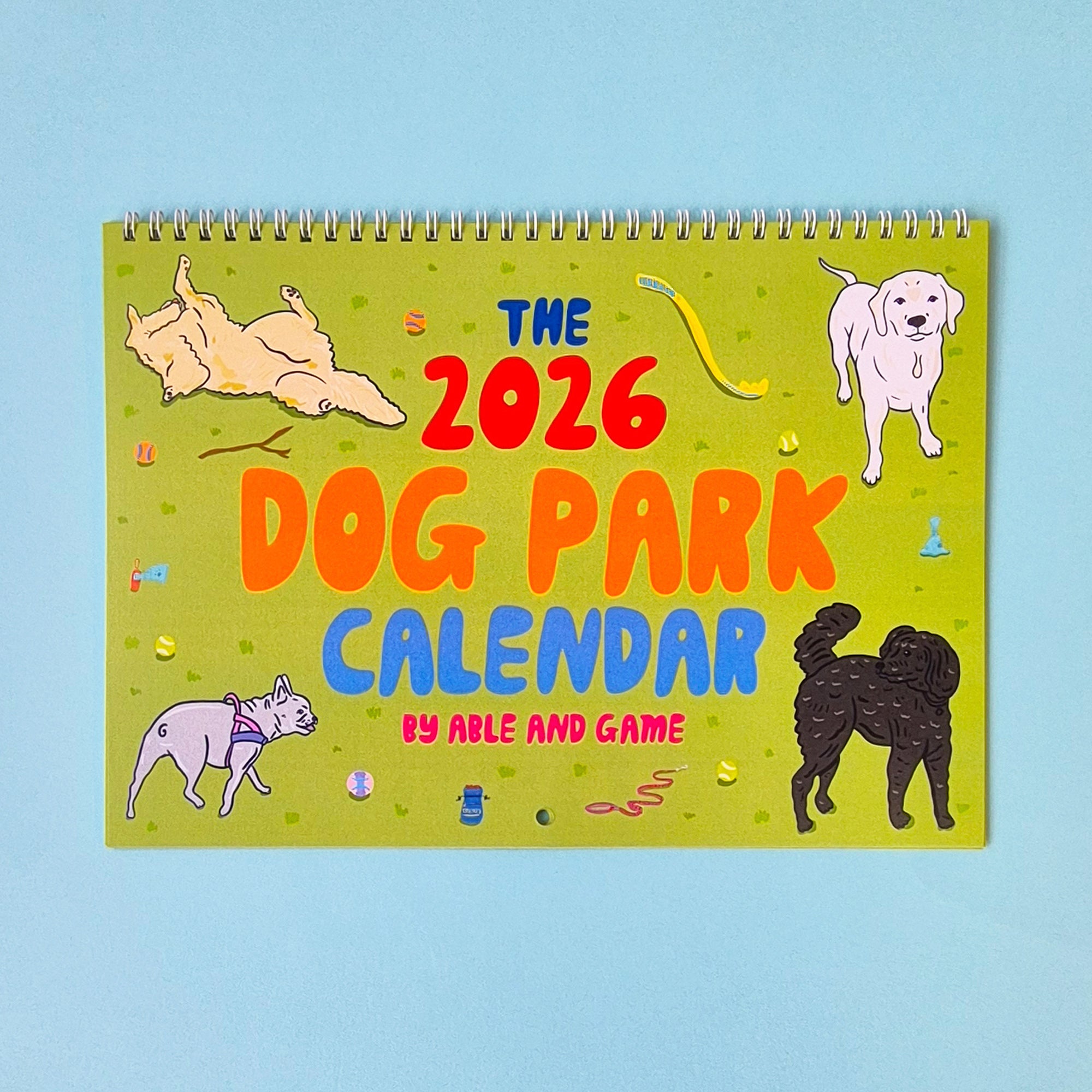 2026 Dog Park Calendar | A dog calendar for dog lovers! – Able And Game