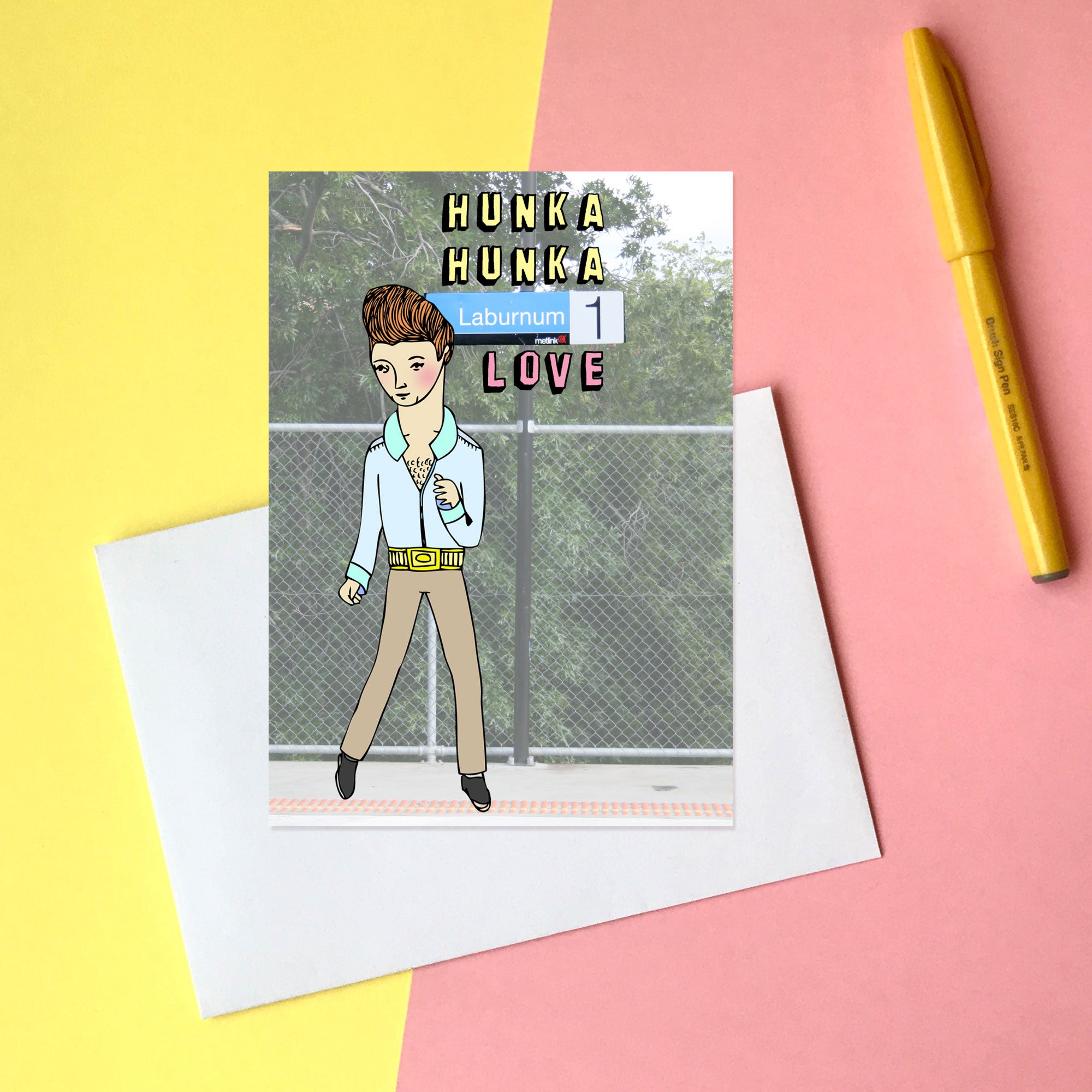 Hunka Hunka Laburnum Love - Greeting Card – Able And Game